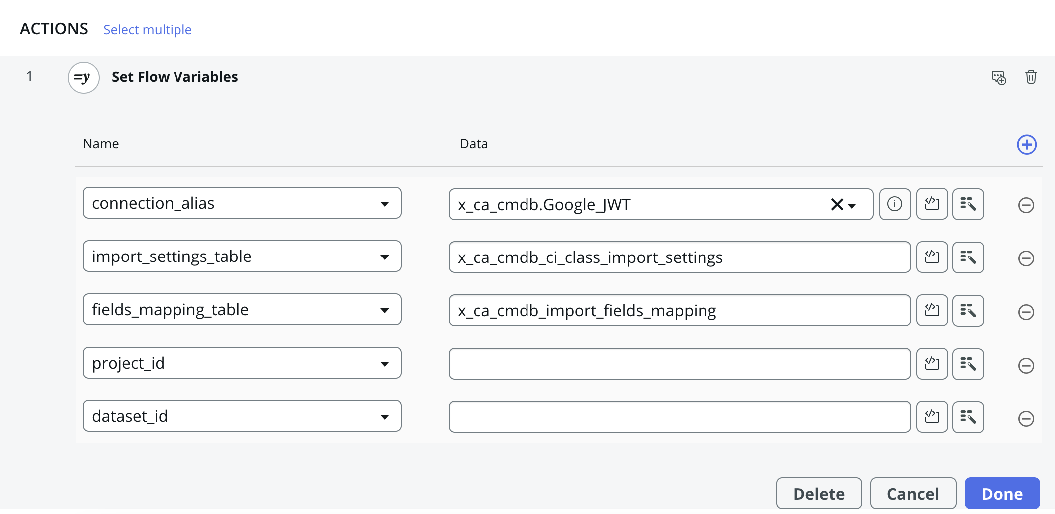 Extending Cloudaware ServiceNow App with New Data Table